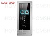 China D20e-2000 Time Access Facial Recognition Attendance Machine 2MP Camera for sale