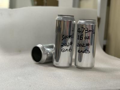 China BPA Ni Coating 120 Degree Brite 12oz 16oz Aluminum Beer Cans for sale