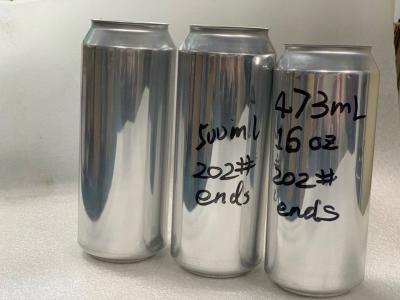 China 202# B64 CDL Bpani Blank Aluminum Beer Cans For Cider Coke for sale