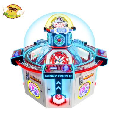China Arcade Claw Crane Machine Candy Fairy 5 Players Mini Toys and Candy Machine for sale