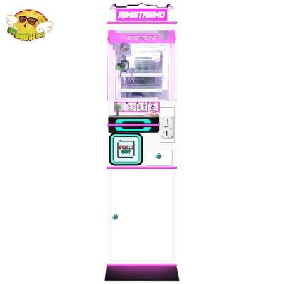 China Colorful Sky White Mini Claw Vending Machine Bill Acceptor Gift Machine Corner Space Utilization for North America Metal Material for sale