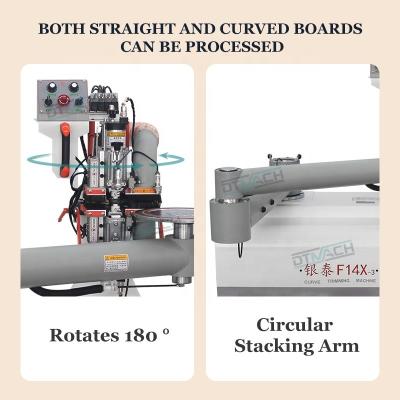 China F14X-3 curved edge banding trimming machine semi automatic edge trimmer round edge trimming machine for sale