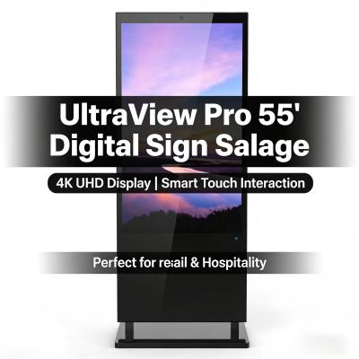 China Response Time Less Than 6ms Vertical Digital Signage with 4000 1 Contrast Ratio and 4 Interface Type Delivering High Contrast Sharp Images for sale