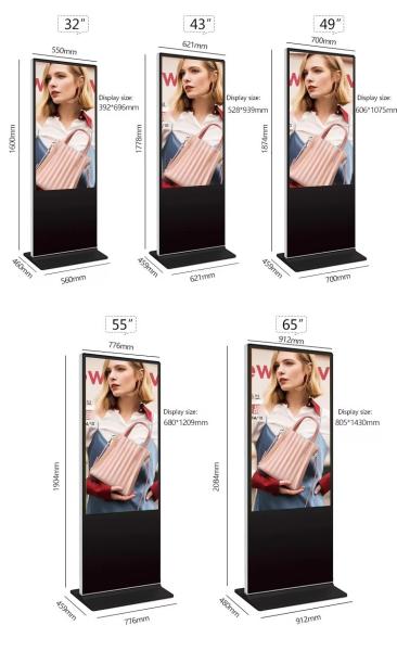 Quality Touchscreen Digital Signage Display , Interactive Digital Signage Vertical for sale