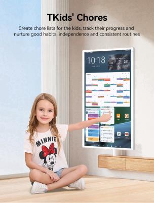 China Plastic / Glass Wall Digital Calendar LCD Screen Syncs With Google Calendar for sale
