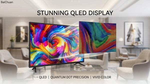 Quality Compact 15.6 Inch QLED Smart Television Android 13 For Hotel Lobby Displays for sale