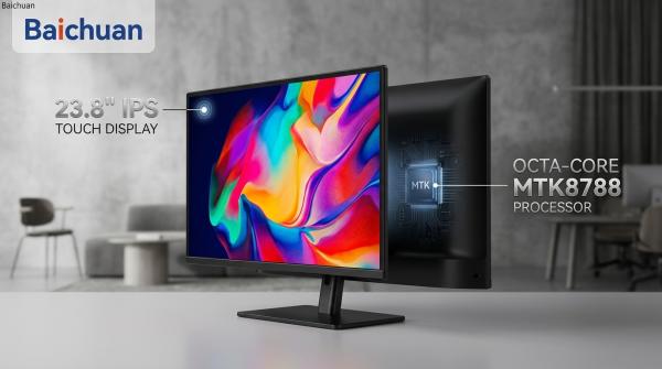 Quality 23.8 Inch QLED Smart Television Android 13 For Coworking Space Displays for sale
