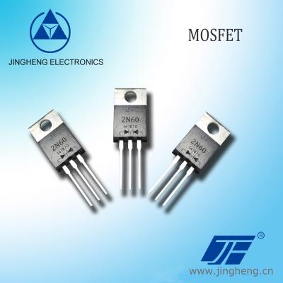 China Planar N-Channel MOSFET 2N60/4N60/4NE60/6N60/7N60/8N60/10N60/12N60 met TO-220AB hoes Te koop