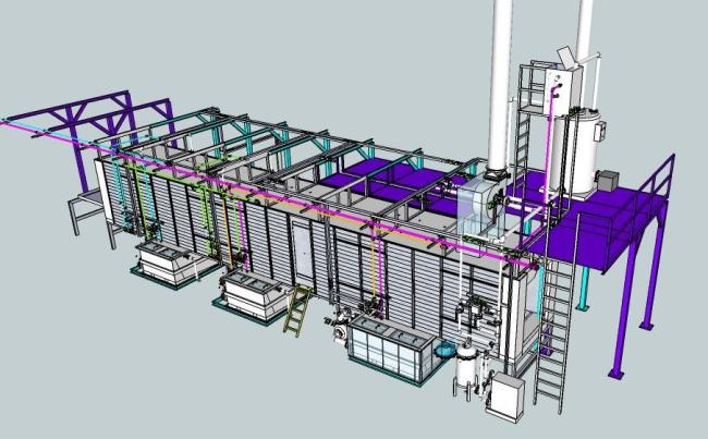 Metal Surface Pretreatment Equipment Spray System for Powder Coating Production Line
