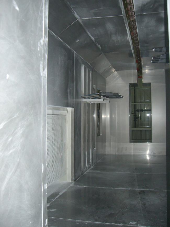 Stainless Steel/PVC/Carbon Steel Powder Coating Spray Booth for Coating Line