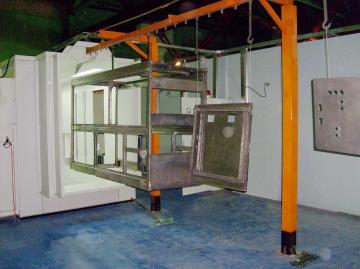 Cutomized Powder Coating Line with Manual Spray Guns
