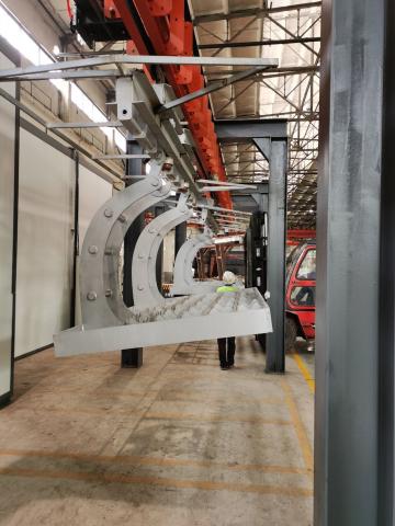 High Quality Overhead P&F Conveyor System for Heavy Machinery Structural Parts