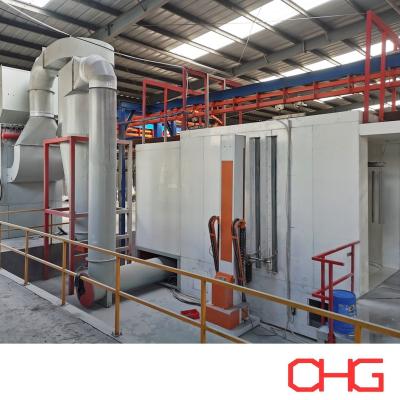 China Powder Coating Line providing stable conveying and coating for aluminum profiles of various sizes and structural complexities for sale