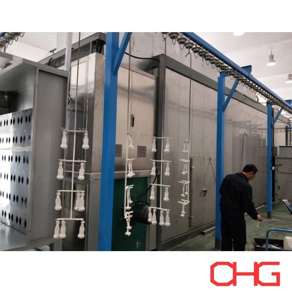 Quality Automatic Glass Lubricant Wet Paint Line With Conveyor System for sale