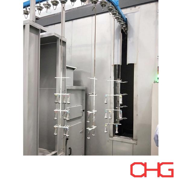 Quality Automatic Glass Lubricant Wet Paint Line With Conveyor System for sale