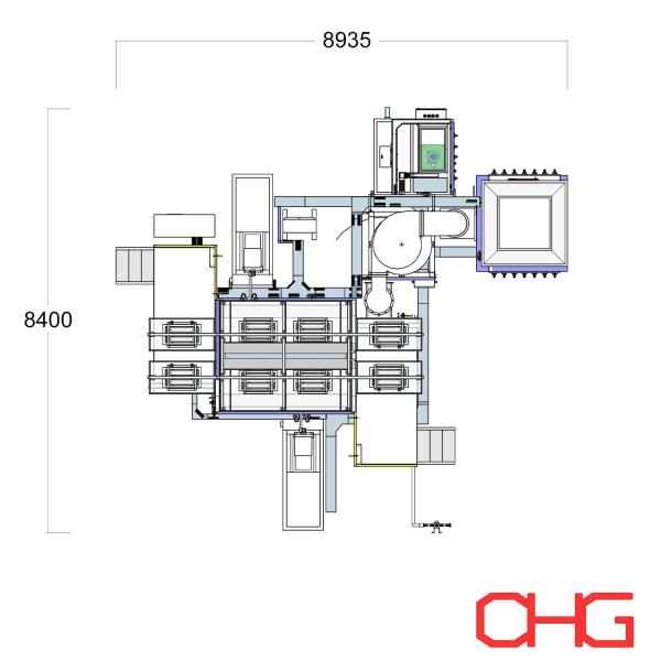 Quality Customizable PLC Control Unit Powder Coating Production Line Powder Containment for sale