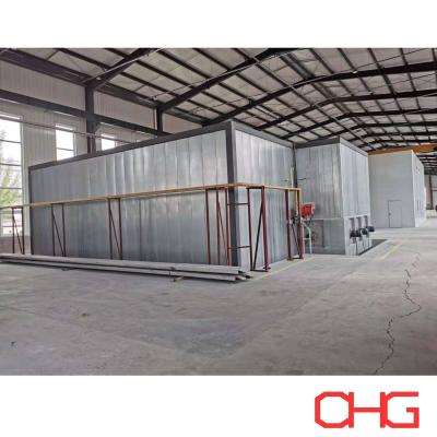 Китай Линия покрытия порошком для алюминиевых профилей Наземная конвейерная система Настраиваемая конструкция, подходящая для различных размеров и форм продается