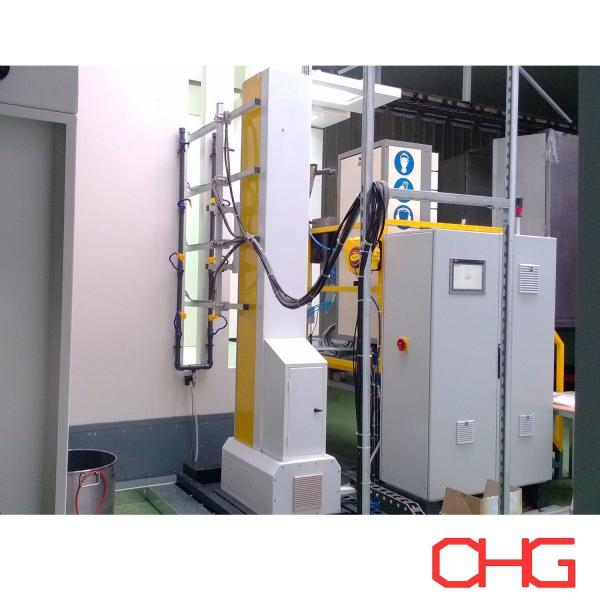 Quality Manufactured Powder Coating Line Automatic With PVC Spray Booth And Pretreatment for sale