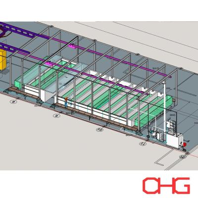 China Dipping Pretreatment Line Providing Surface Preparation on Aluminum Profiles for sale