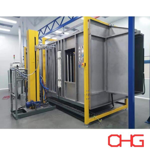 Quality Automatic Stainless Steel Powder Coating Booth With Customized Techcnical Data for sale