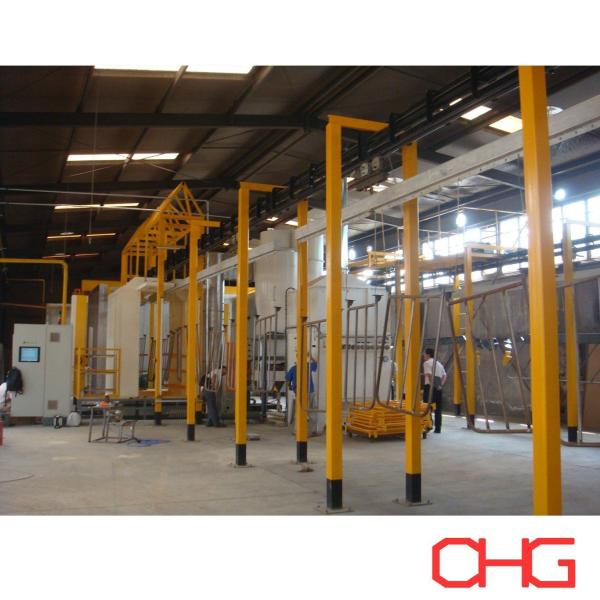 Quality Customized Automatic Powder Coating Line Equipment With PVC Spray Booth for sale