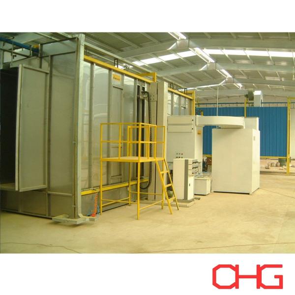 Quality Stainless Steel Automatic Spray Booth Powder Coating Electrostatic Paint Booth for sale