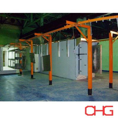China Powder Coating Production Line with Manual Spray Guns and After-sales Service Guide Equipment Installation for sale