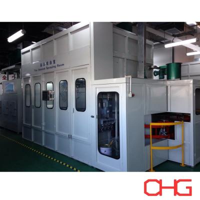 Quality Customized PLC Control Wet Paint Booth With Water Curtains Eco Friendly for sale