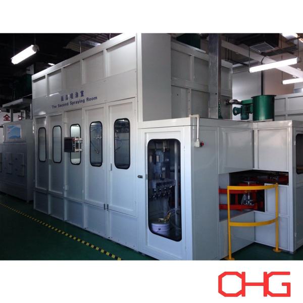 Quality Customized PLC Control Wet Paint Booth With Water Curtains Eco Friendly for sale