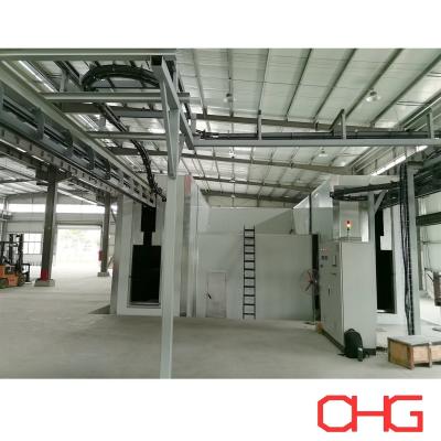 China Linha de Pintura a Pó Automatizada Fornece Diretamente o Sistema de Pintura a Pó com Unidade de Controle PLC à venda