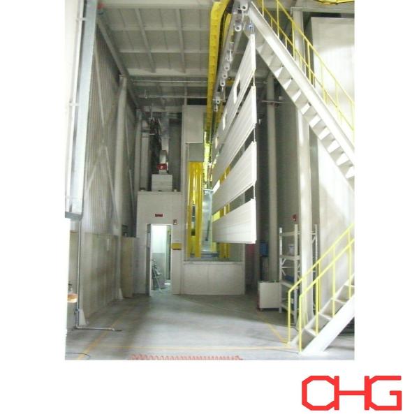 Quality Customized Powder Coating Production Line with Lift Machine for sale