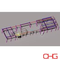 China Customized Electrostatic Powder Coating Line PLC Control 3D Design for Metal Parts for sale