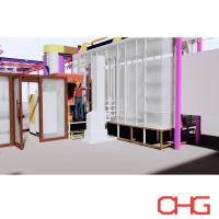 China Customized Electrostatic Powder Coating Line PLC Control 3D Design for Metal Parts for sale