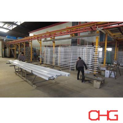 China Productielijn voor poedercoating voor verschillende groottes aluminiumprofielcoating for sale