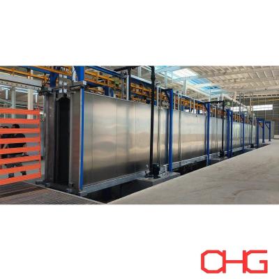 Cina Linea di rivestimento in polvere di scaffali metallici con sistema di trasportatore libero di energia e unità di controllo PLC in vendita