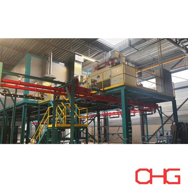 Quality Industrial Power And Free Overhead Conveyor System Carbon Steel For Powder for sale