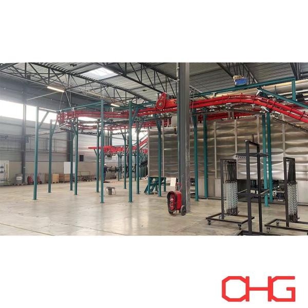 Quality Power and Free Overhead Conveyor System for Steel Parts Coating Production Line for sale