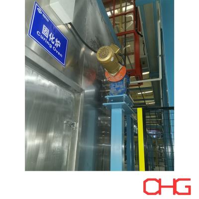 China PLC Control Unit Top-Loading Powder Coating Curing Oven for Customized Polymerization Drying Batch Oven for sale