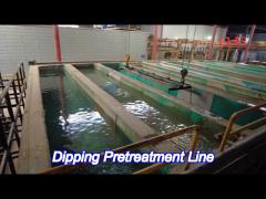 hardware electrostatic spraying equipment dipping pretreatment for aluminum profiles