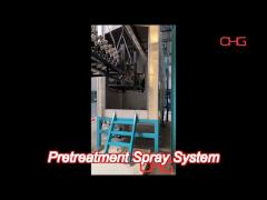 chg pretreatment spray system degreasing phosphating rinsing surface conditioning drying