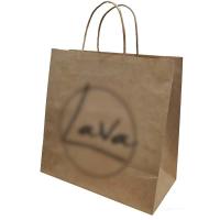 China Versatile Twisted Handle Paper Bag Reusable Recyclable Paper Bag Brown for sale