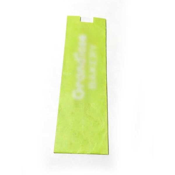 Quality Green Flat Bottom Paper Bag Micro Perforated Breathable Bread Bags Customized for sale