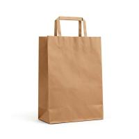 Quality Tear Resistant Customized Paper Bags Versatile Brown Kraft Shopping Bags Eco for sale