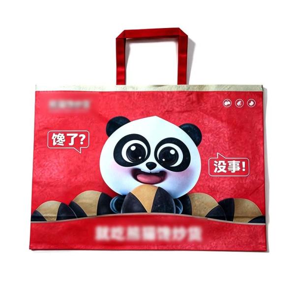 Quality Eco Friendly Flat Handle Paper Bag Biodegradable Custom Logo Shopping Bag Recyclable for sale