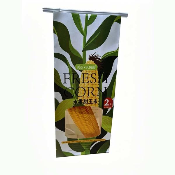 Quality Greaseproof Window Paper Bags Customized Tin Tie Paper Bag Resealable For Fresh Produce for sale