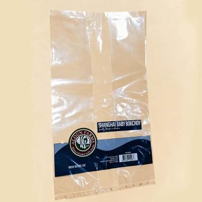 China Customizable Vented Produce Bag Lightweight Vegetable Packaging Bags For Baby Bok Choy for sale