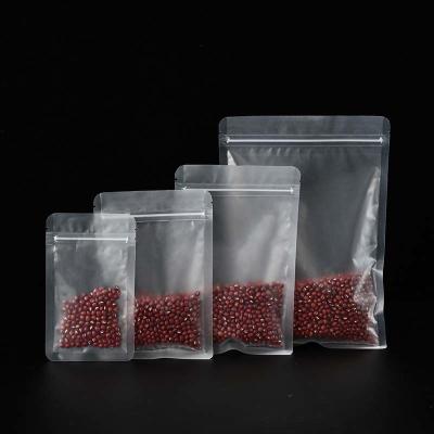 China Thickened Laminated Packaging Bags Resealable Clear Flat Pouch Customized For Food Storage for sale