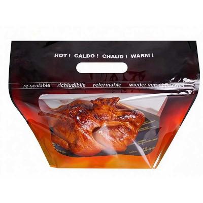 China Eco Friendly Chicken Packaging Bags Biodegradable Fast Food Bags Grease Resistant for sale