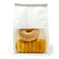 Quality Resealable White Kraft Paper Tin Tie Bags Greaseproof Kraft Bread Bags With for sale