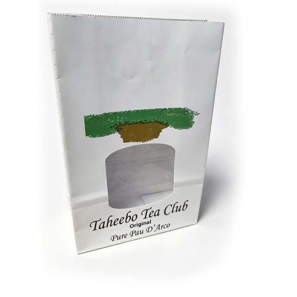 Quality Eco Friendly Tea Paper Packaging Bag White Custom Stand Up Pouches Moisture Proof for sale